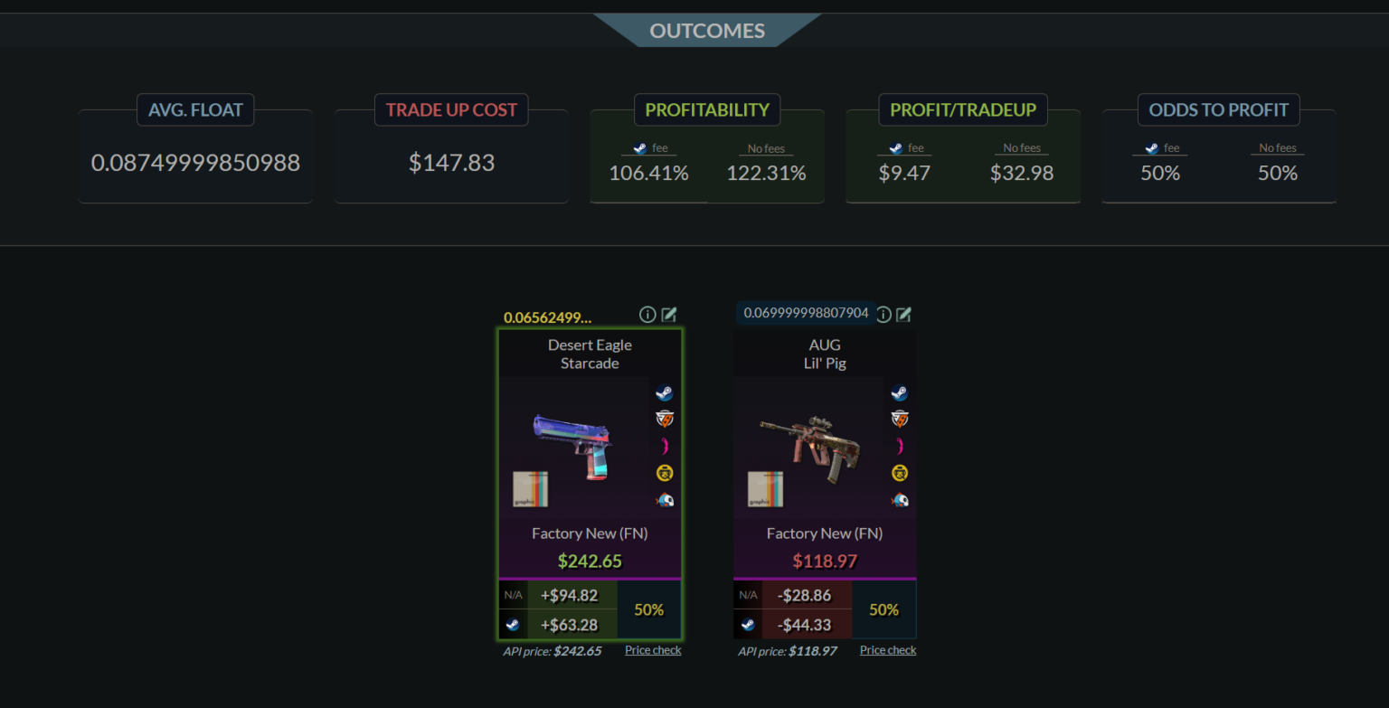 CS2 Trade up Calculator (How Do They Work)